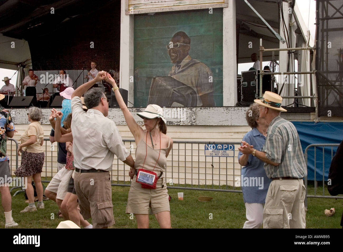 The Fais Do Do stage at the New Orleans Jazz and Heritage Festival ...