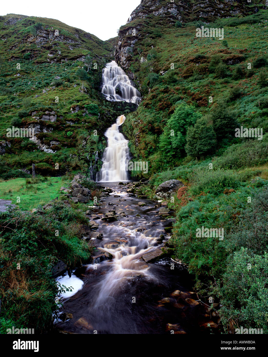 Assaranca Waterfall at Ardara, County Donegal, Ireland Stock Photo - Alamy