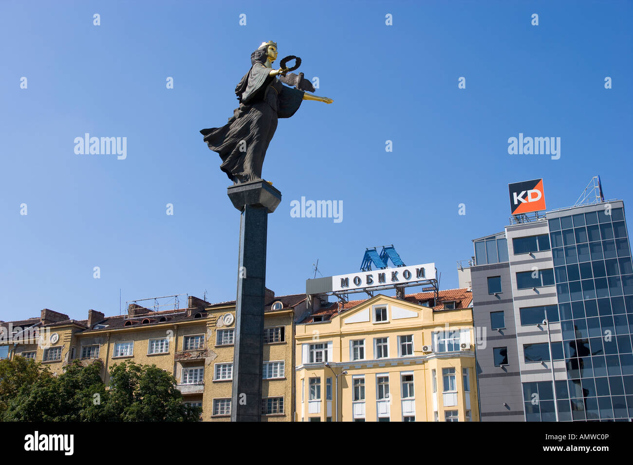 St Sofia Sveta Sofia statue erected in 2001 Sofia Bulgaria Stock Photo ...