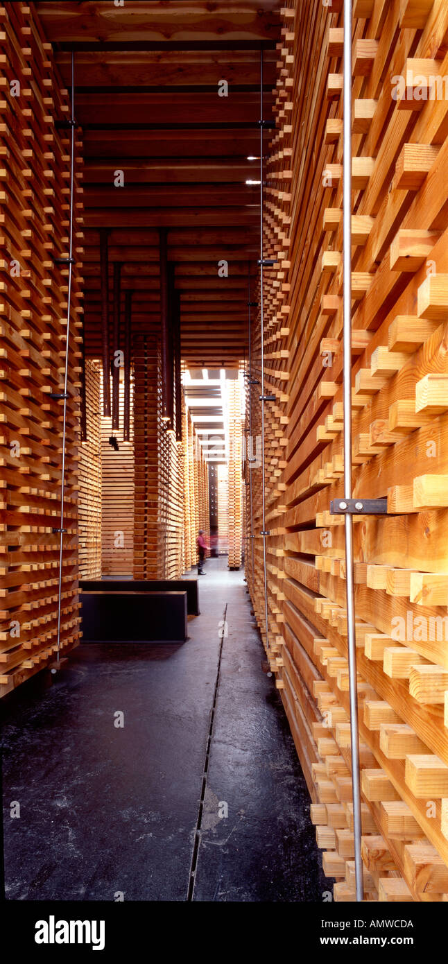 Swiss Pavilion, Expo 2000, Hanover. Architect: Peter Zumthor Stock Photo: 2858201 - Alamy