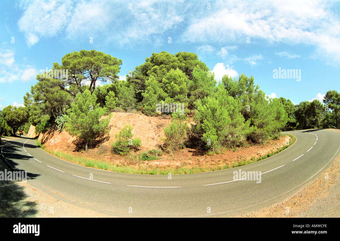 Road Costa Brava Spain Stock Photo - Alamy