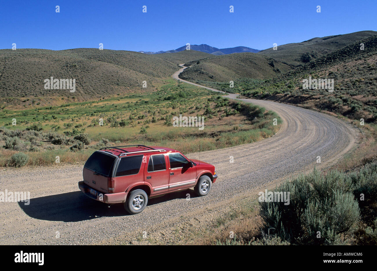 Dirt road through the Owyhee Upland, Idaho Stock Photo - Alamy