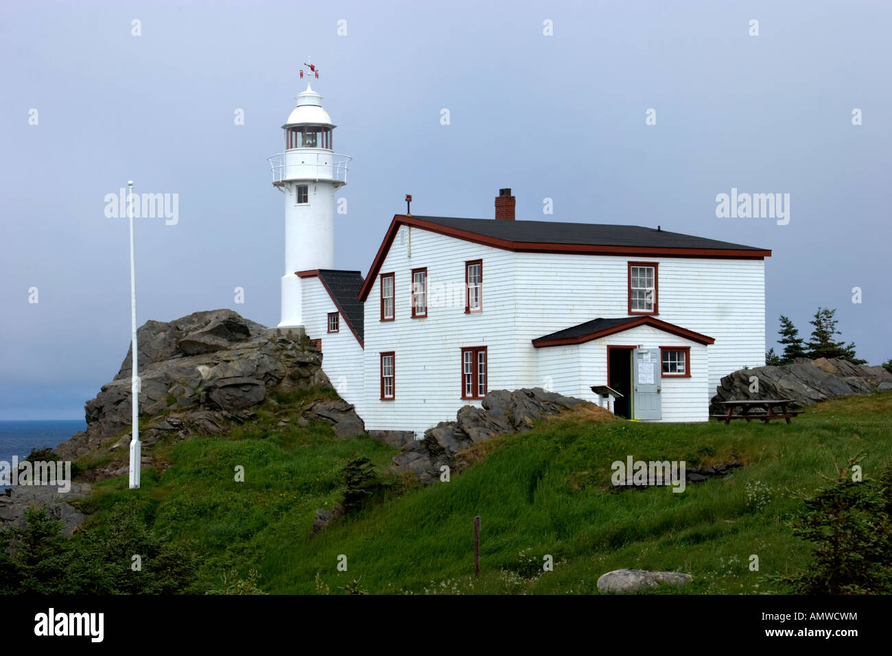 Lighthouse Lobster Cove Head Newfoundland Canada July Gros Morne ...