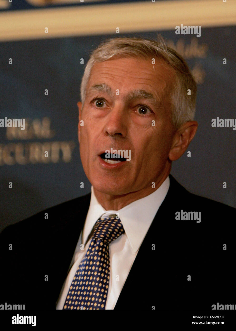 General Wesley Clark makes a statement at a press conference of House ...
