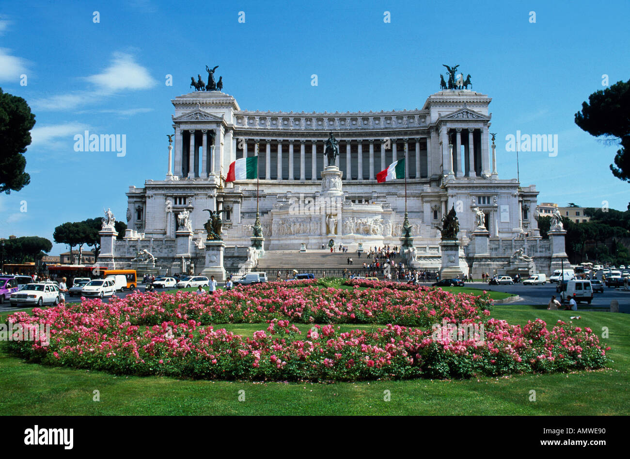 The Vittorio Emanuel Monument built to commemorate italian Unification ...