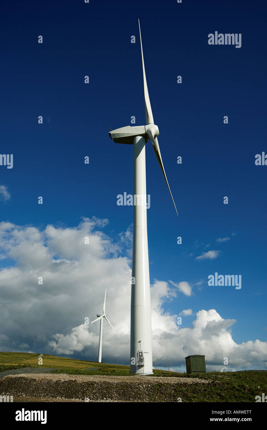 Wind Turbine on moorland Lancashire Stock Photo - Alamy
