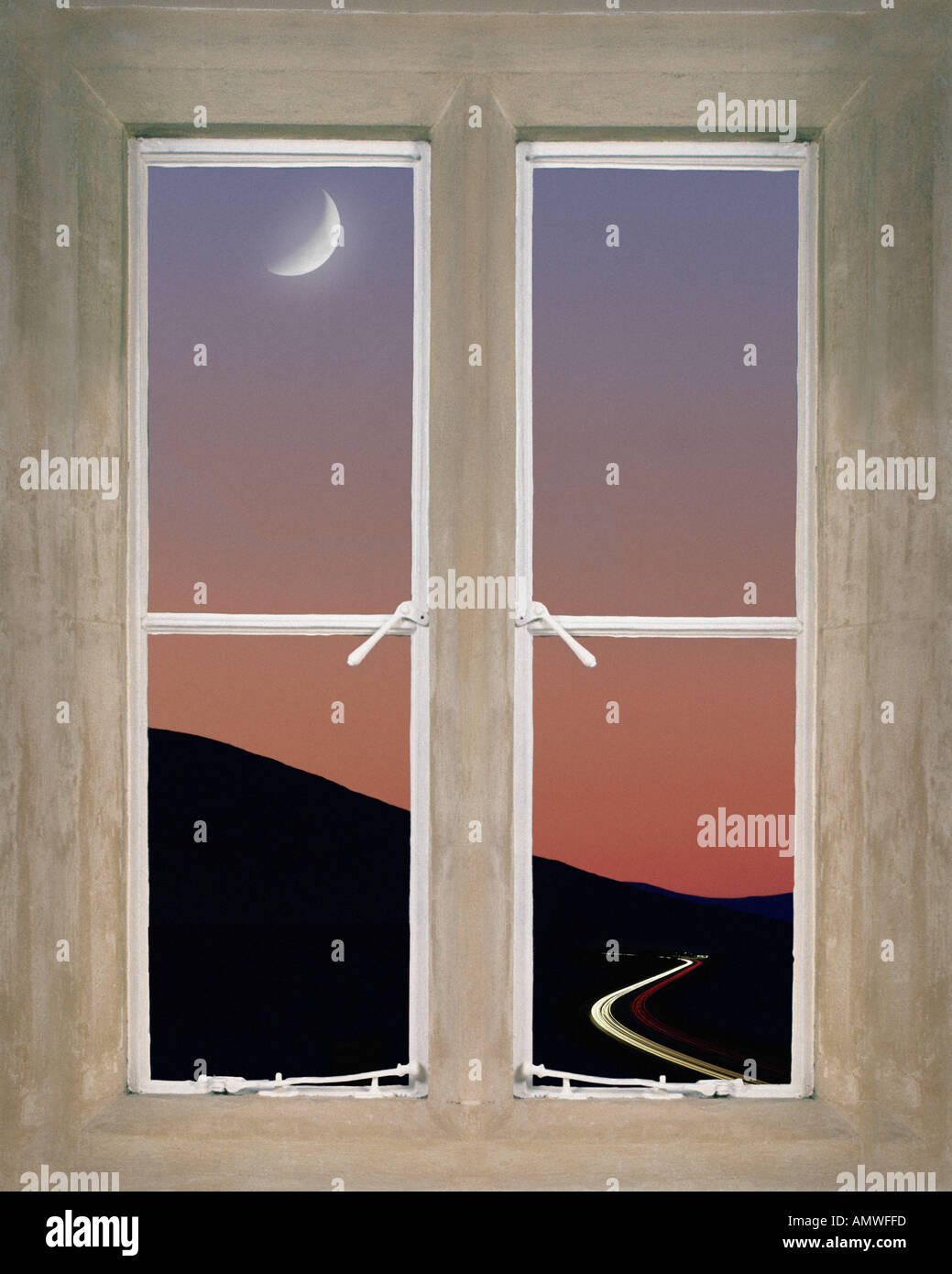 Road to moon concept hi-res stock photography and images - Alamy