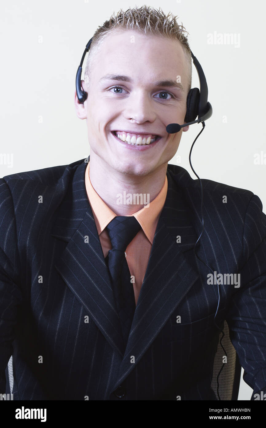 Telesales worker hi-res stock photography and images - Alamy