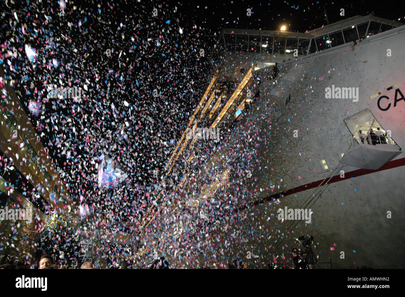 Cruise ship christening Carnival Valor Stock Photo - Alamy