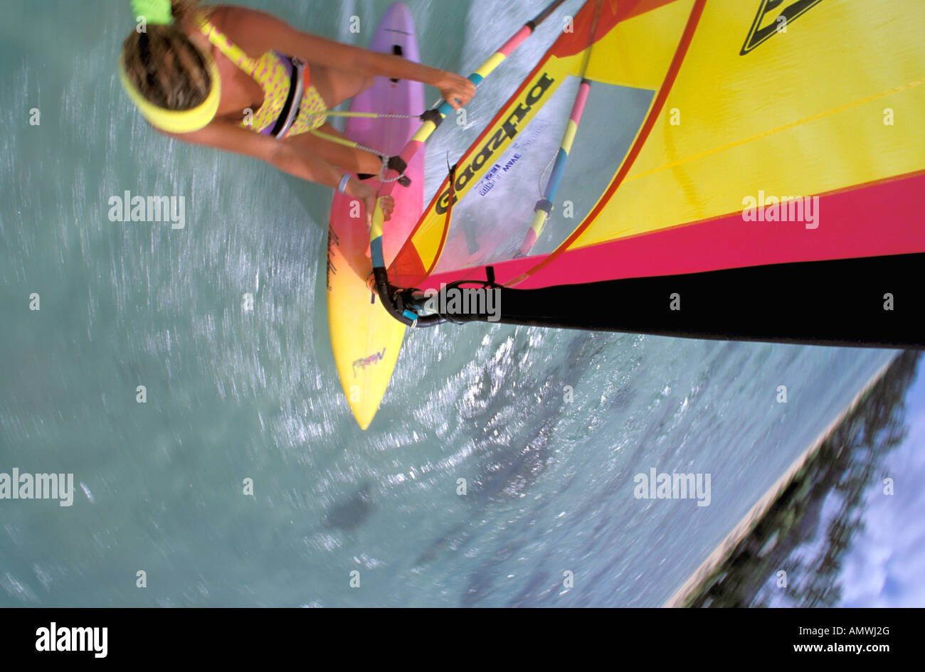 Female windsurfing hi-res stock photography and images - Alamy