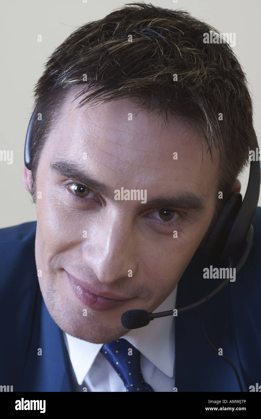 Telesales worker hi-res stock photography and images - Alamy