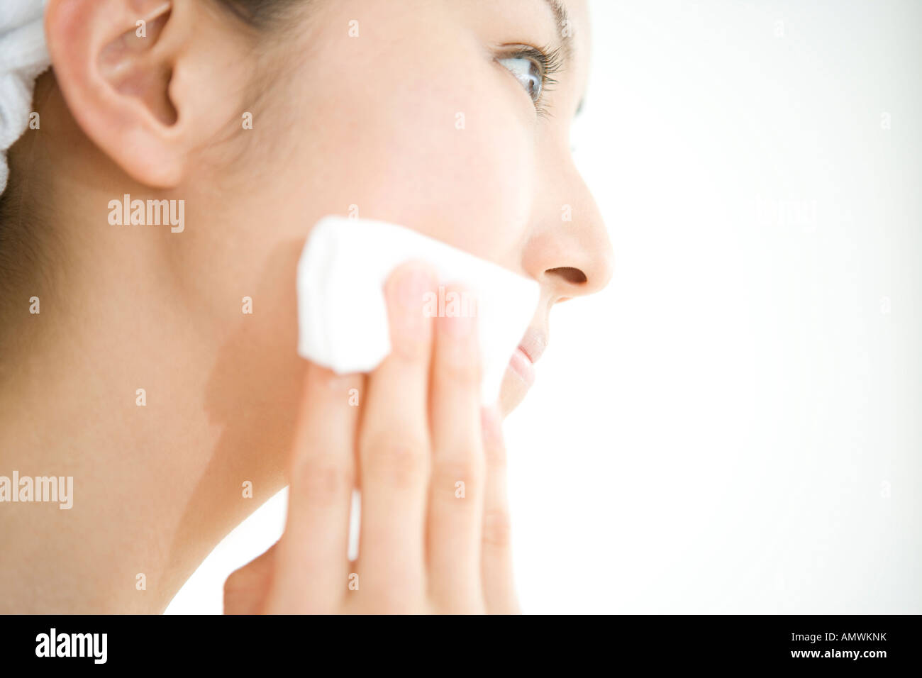 Woman making up her face Stock Photo - Alamy