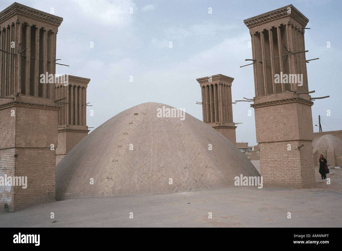 wind towers, Iran, Yazd Stock Photo - Alamy