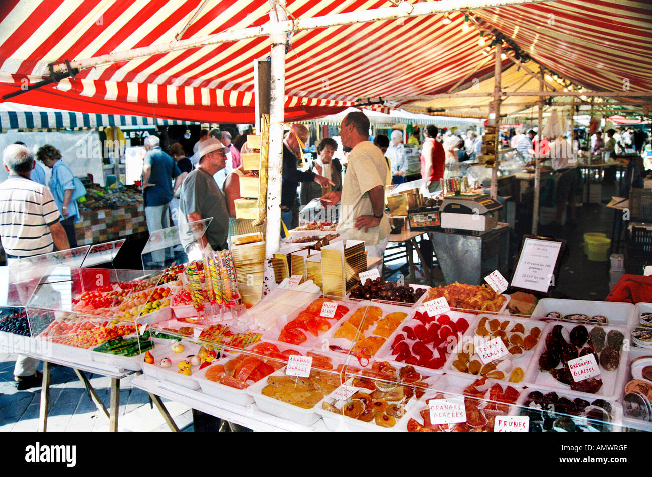 Nice cote azur food market hi-res stock photography and images - Alamy
