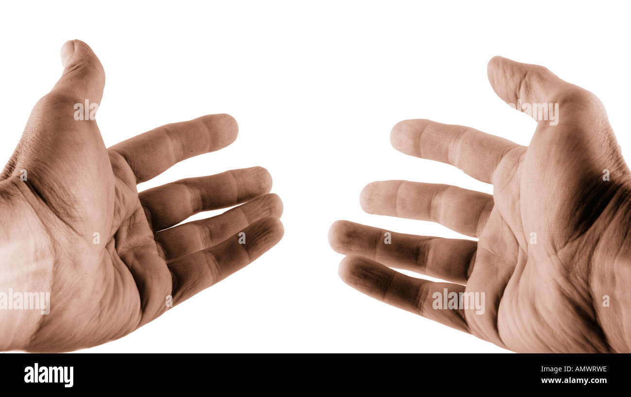 pair of hands reaching out Stock Photo - Alamy