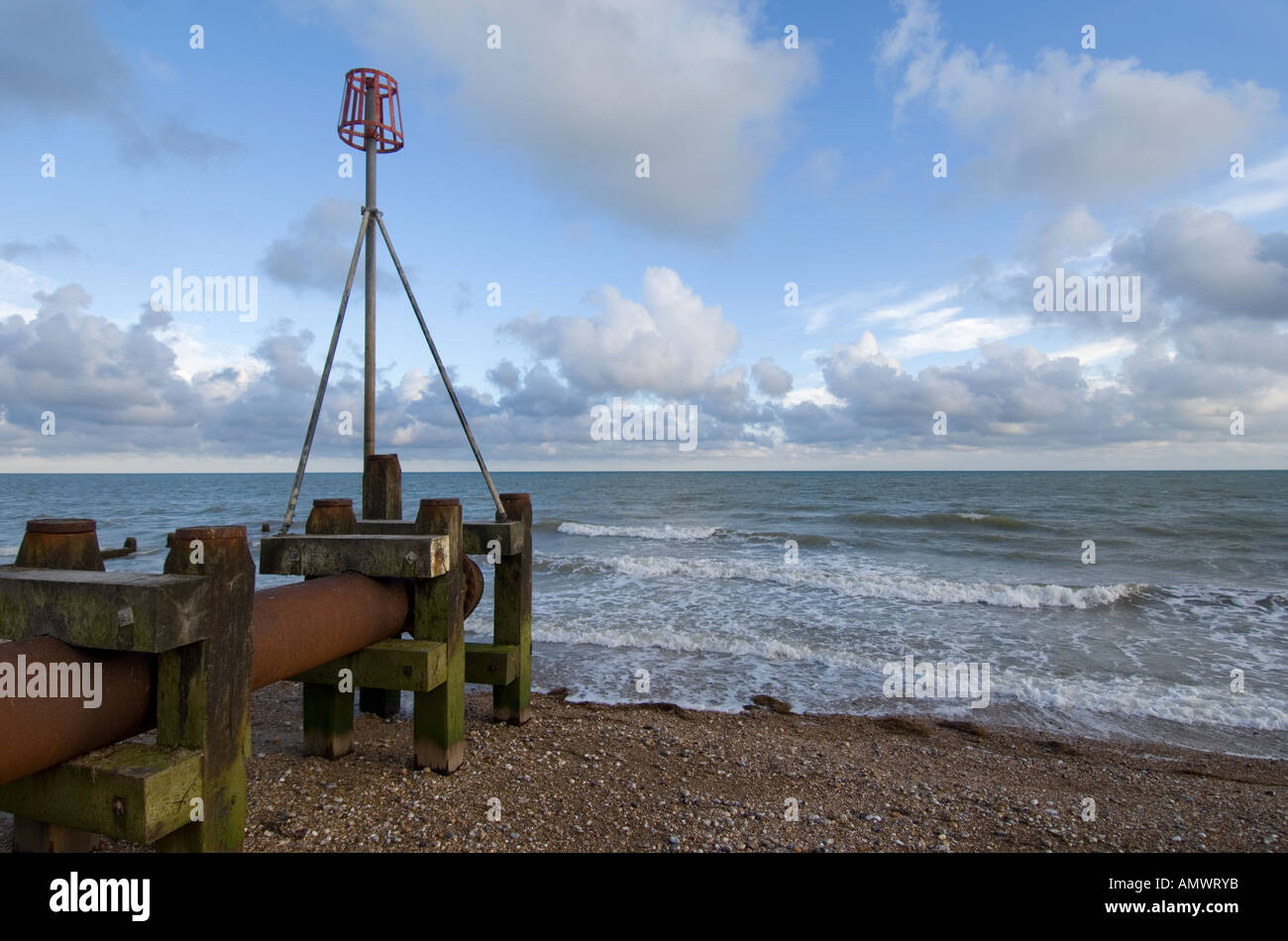coastal outfall pipe Stock Photo - Alamy