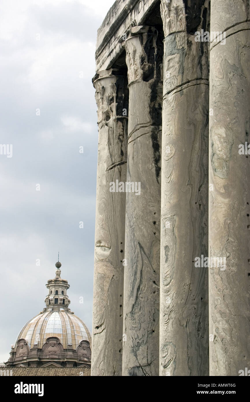 columns of Forum Romanum, Italy, Rome Stock Photo - Alamy