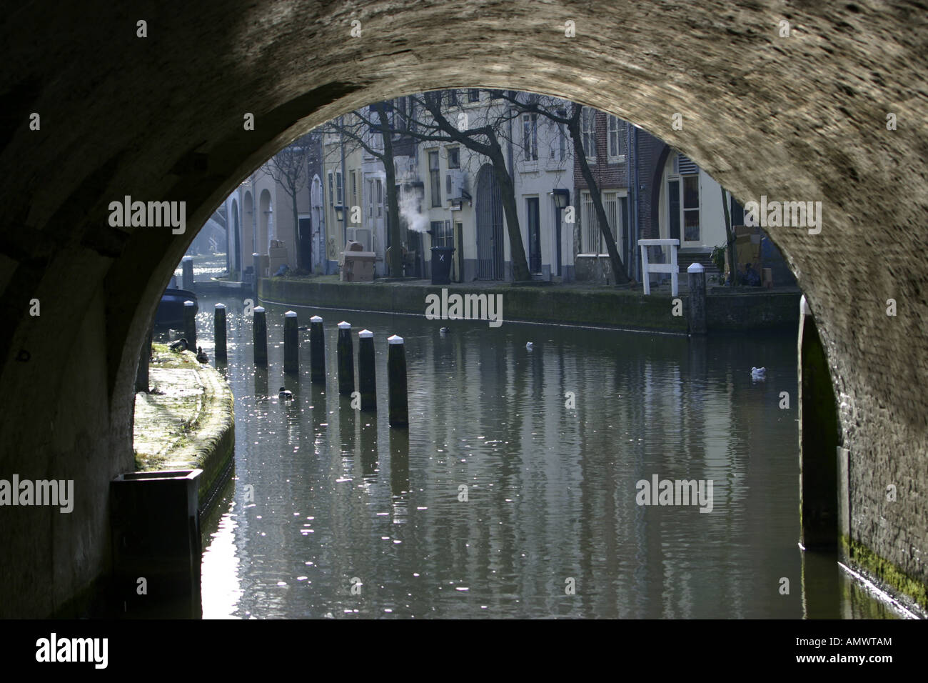 bridge over a canal, Netherlands, Utrecht Stock Photo - Alamy
