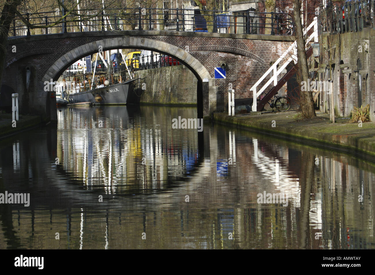 Utrecht canal bridge hi-res stock photography and images - Alamy