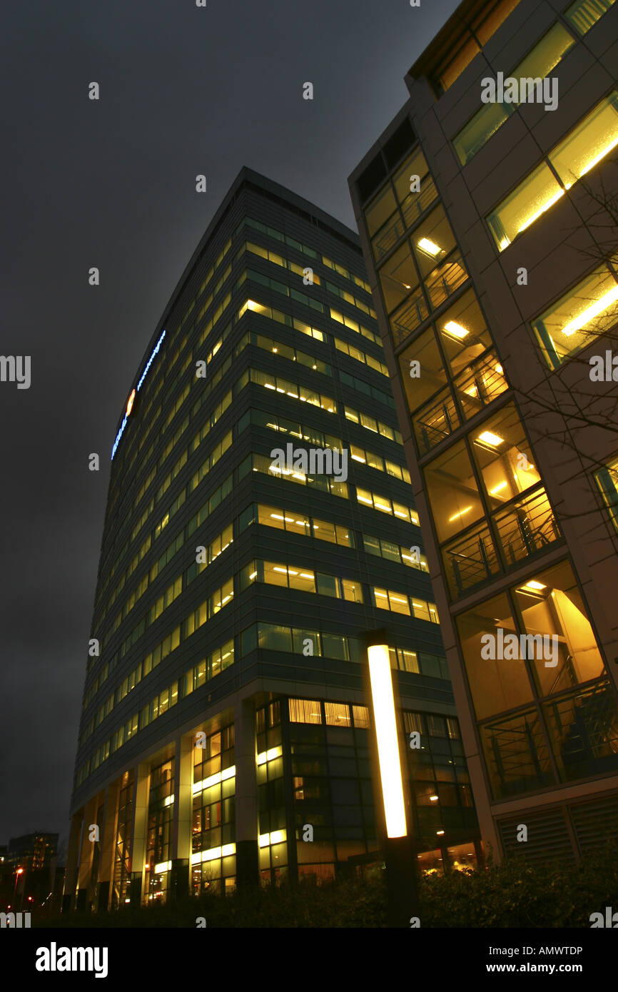 high-rise buildings in the financial district, Netherlands, Utrecht ...