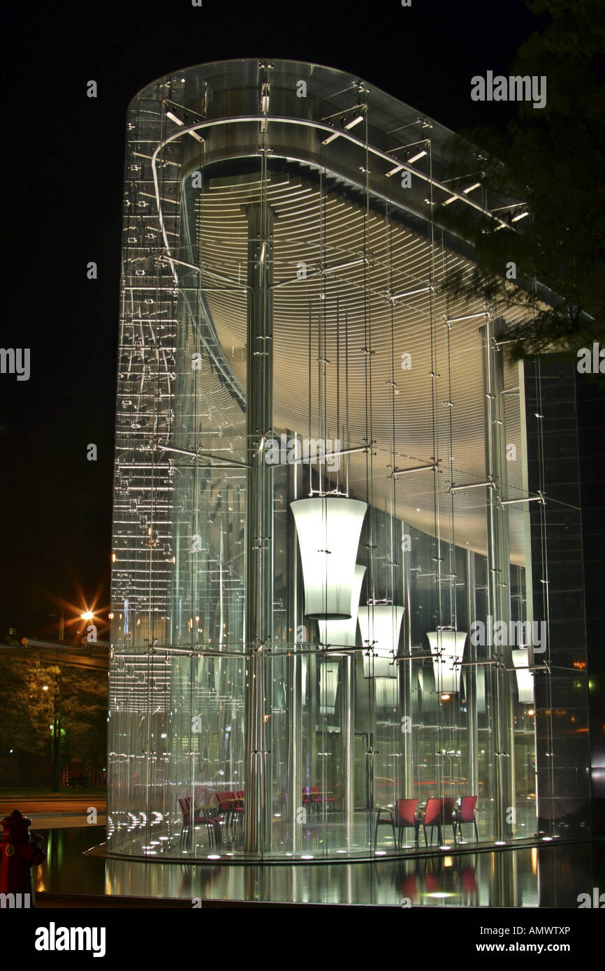 Office building night glass hi-res stock photography and images - Alamy