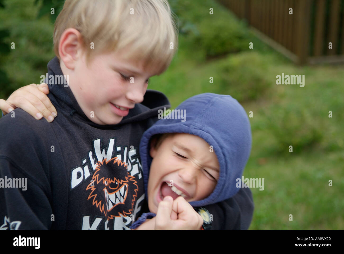 Boys tussle hi-res stock photography and images - Alamy
