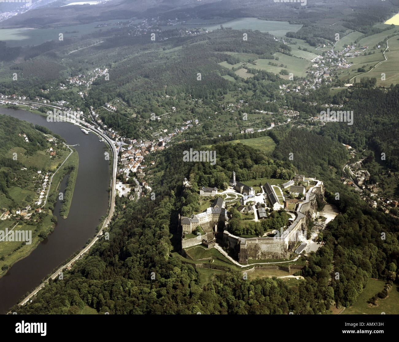 Koenigstein Fortress, Germany, Saxony, Koenigstein Stock Photo - Alamy