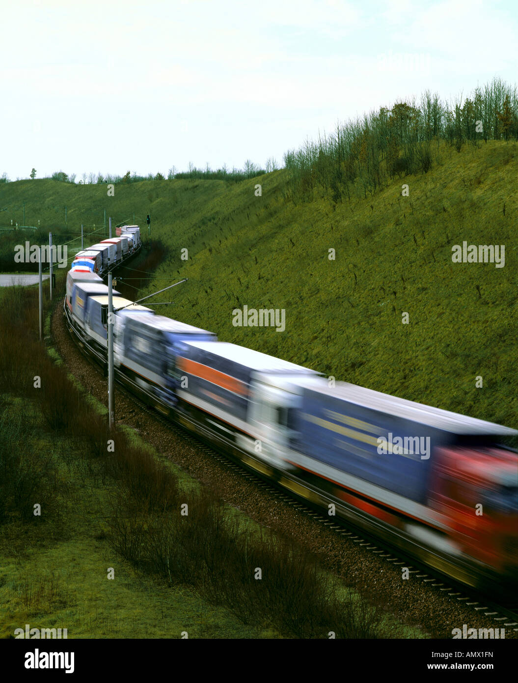 Loading goods train hi-res stock photography and images - Alamy