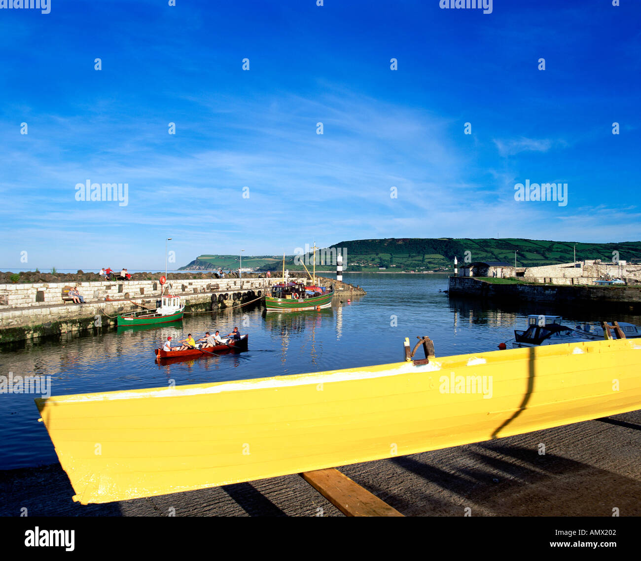 Carnlough harbour hi-res stock photography and images - Alamy