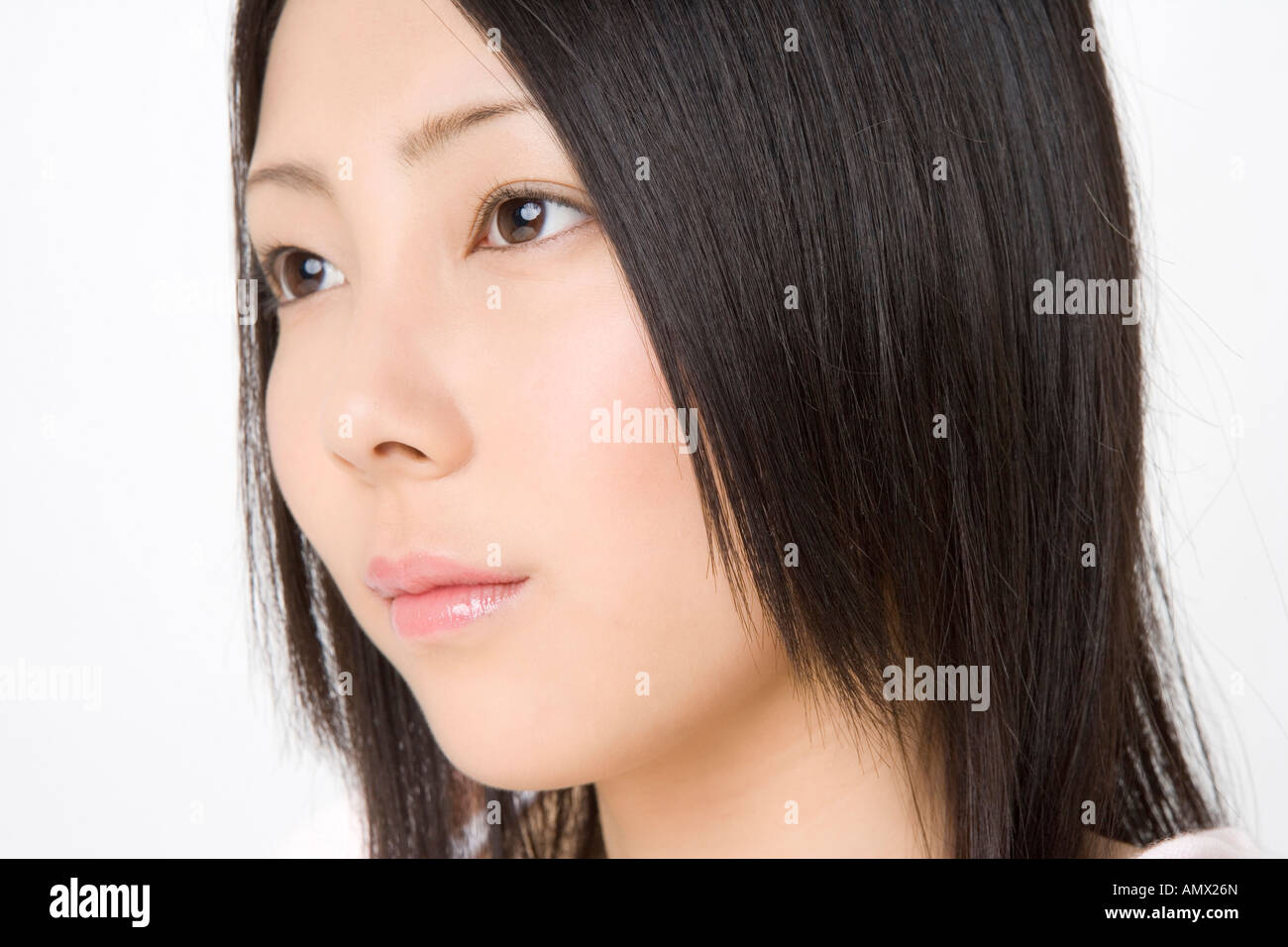Face of Japanese woman Stock Photo - Alamy