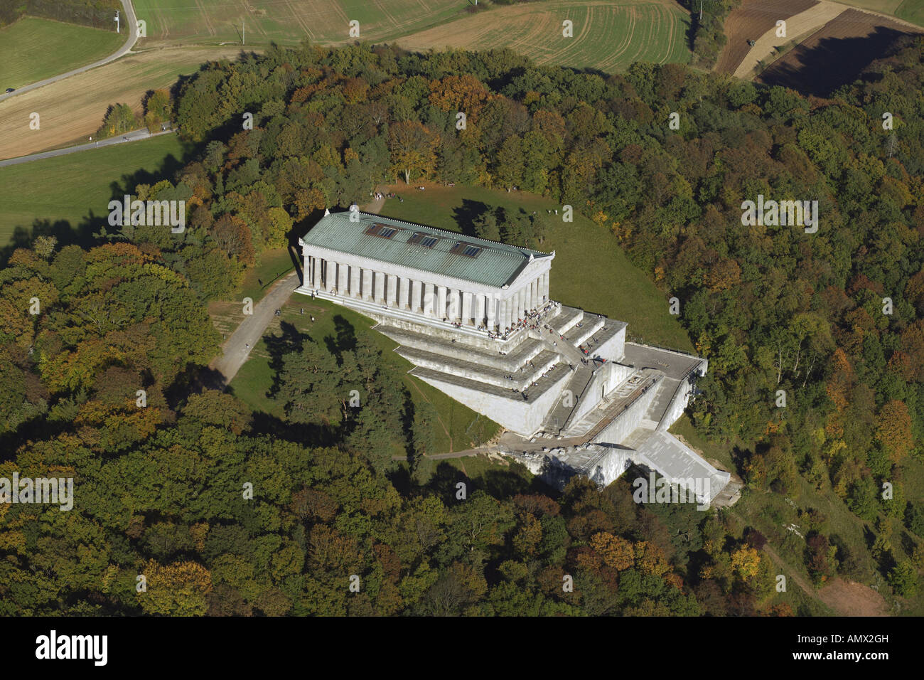 Walhalla Hall of Fame and Honour, Walhalla, at Danube river, Germany ...