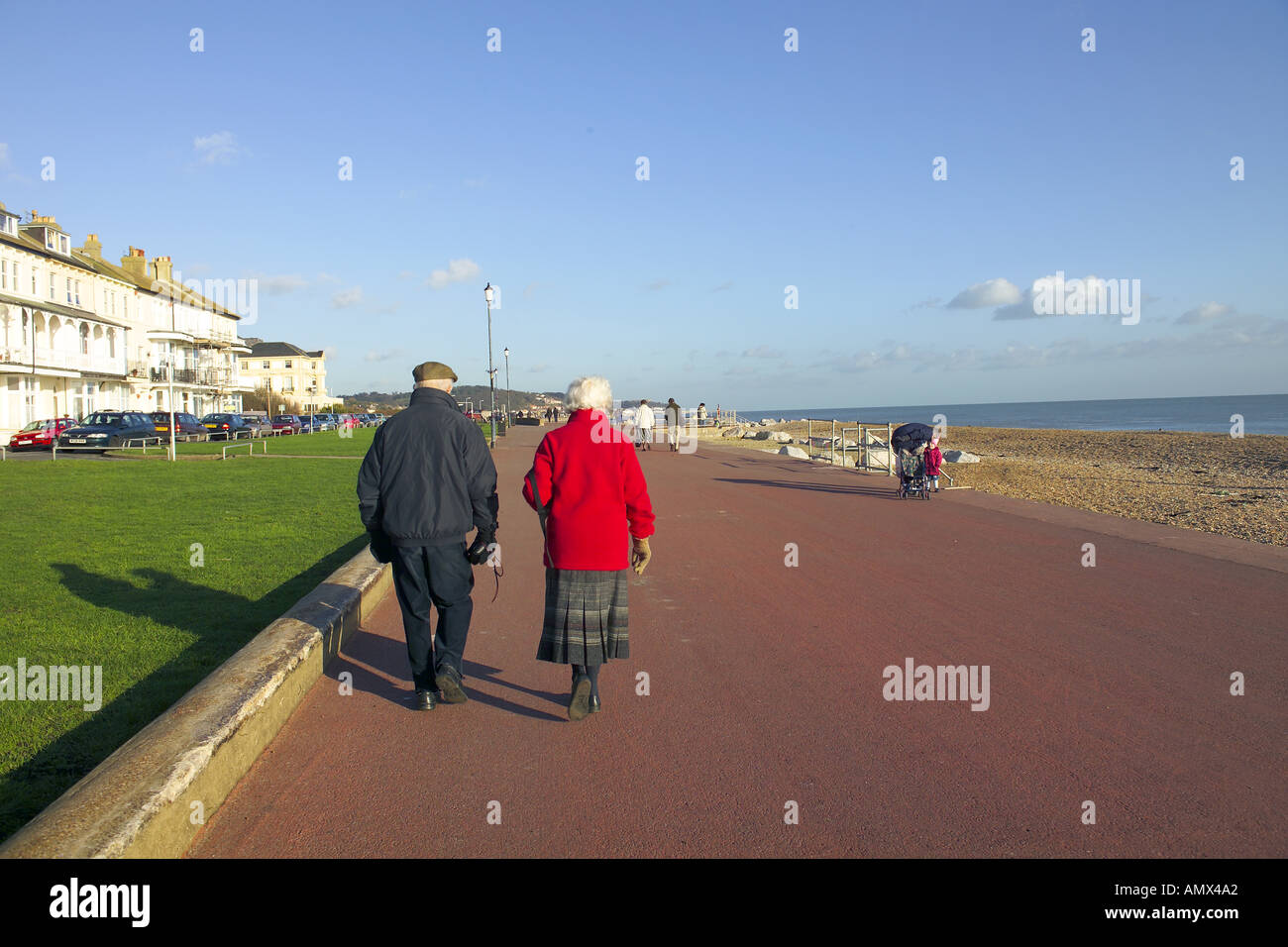 Kent, Hythe, Promenade Stock Photo - Alamy