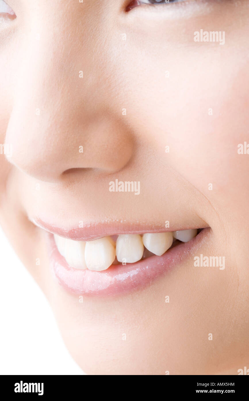 Face of Japanese woman Stock Photo - Alamy