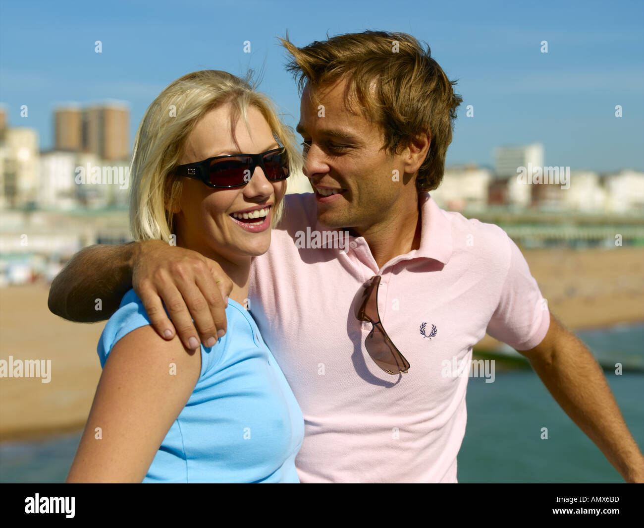 Couple in Brighton Stock Photo - Alamy