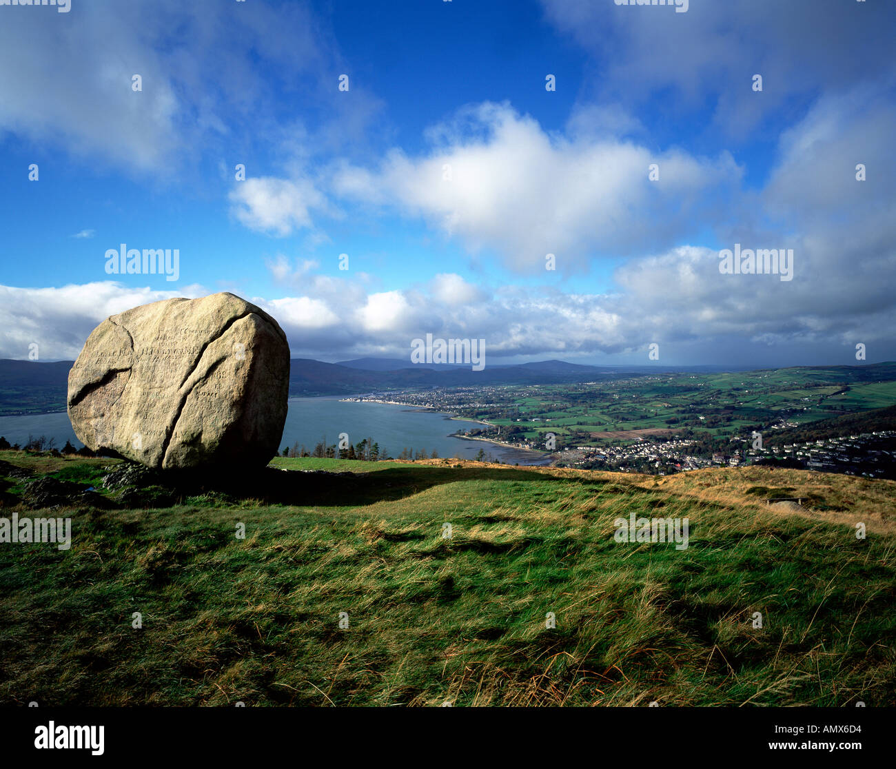 Cloughmore Stone, Rostrevor, County Down, Northern Ireland Stock Photo ...