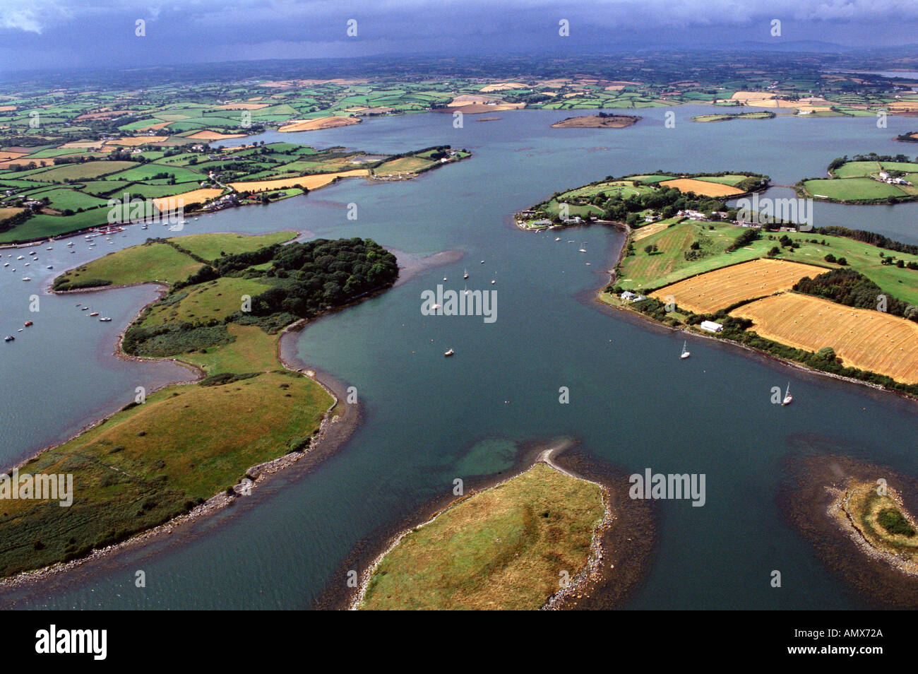 Strangford lough aerial hi-res stock photography and images - Alamy