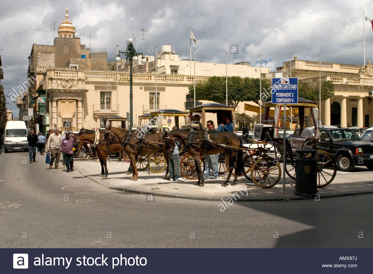 Taxi Rank Valletta Malta Stock Photos & Taxi Rank Valletta Malta Stock ...