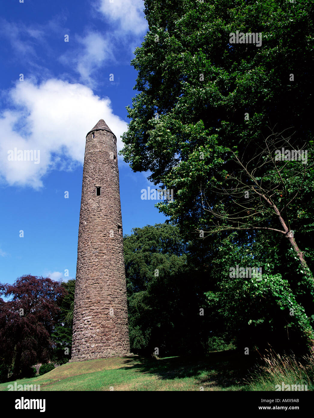 Antrim Round Tower Co Antrim Northern Ireland Stock Photo - Alamy