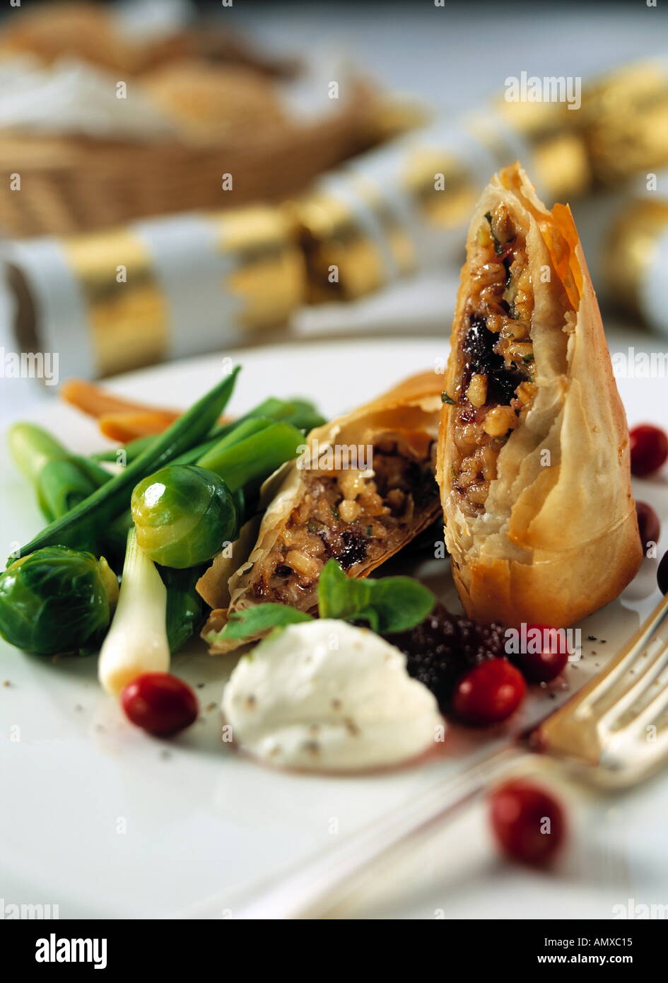 Filo pastry parcel hi-res stock photography and images - Alamy