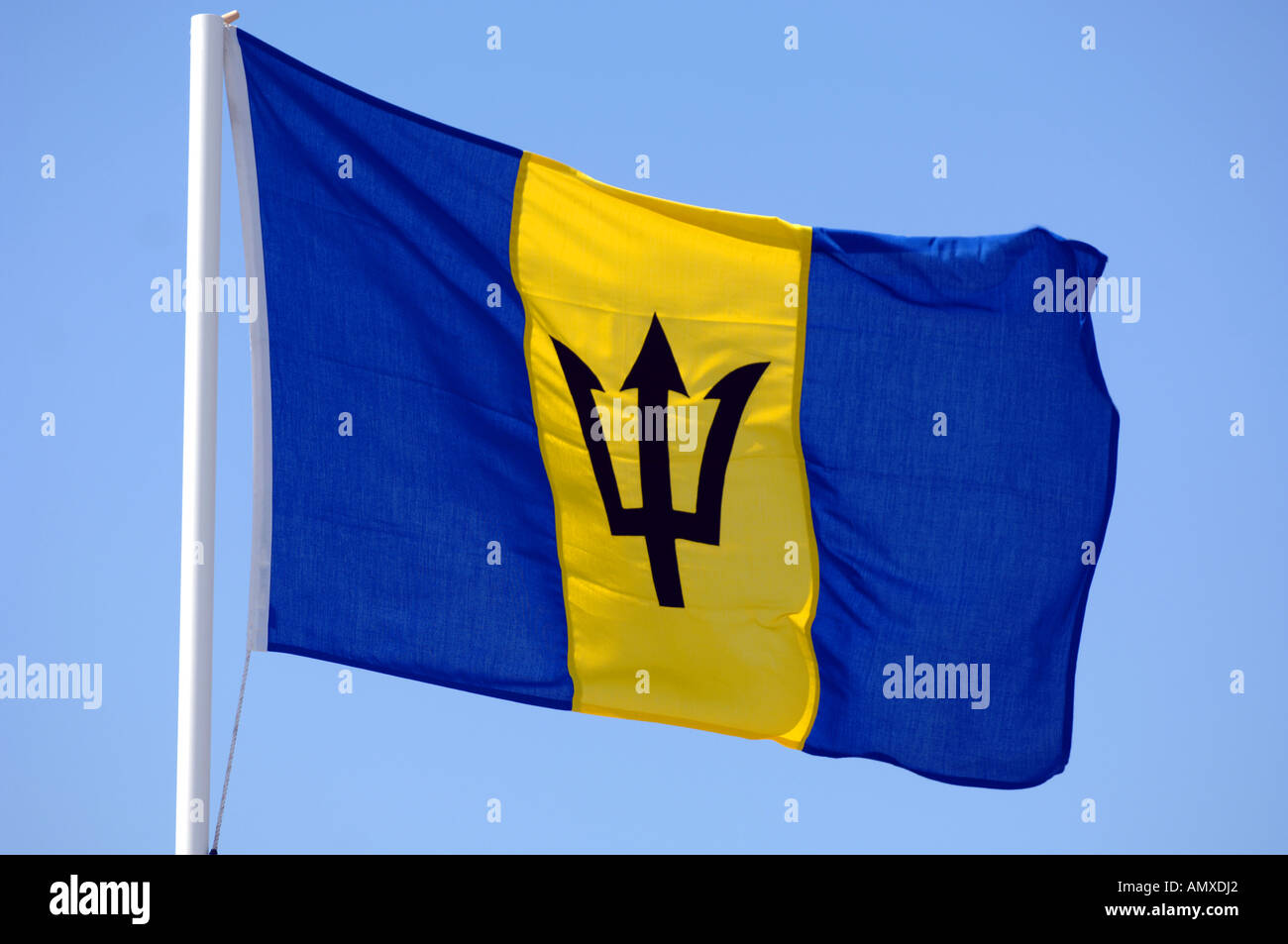 Barbadian flag hi-res stock photography and images - Alamy