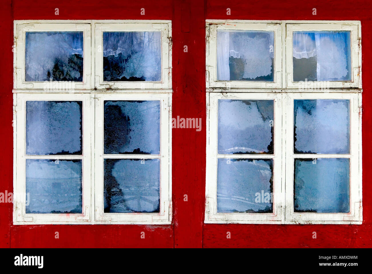 Ice covered windows Stock Photo - Alamy
