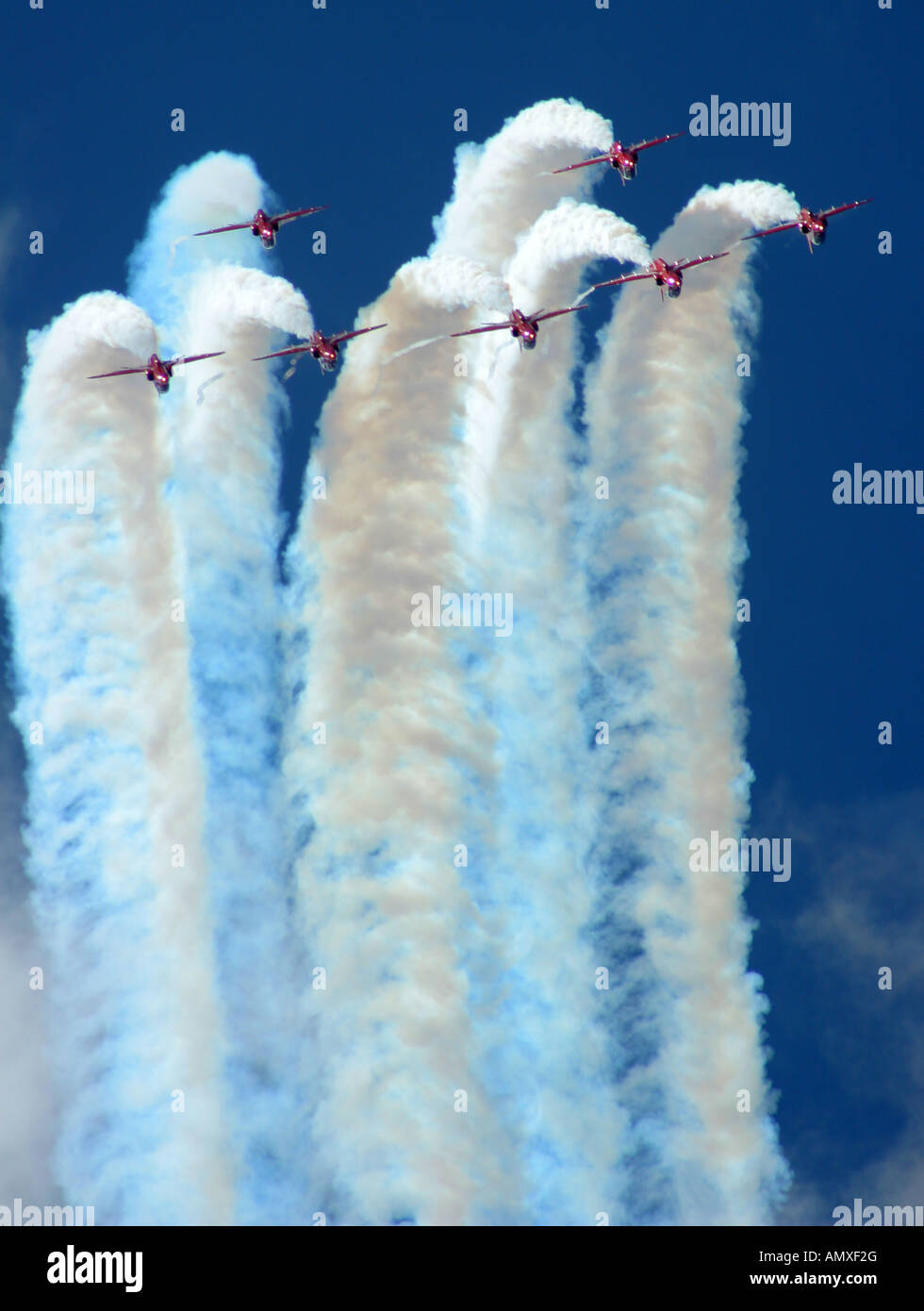 RIAT 2007 Red Arrows Stock Photo - Alamy