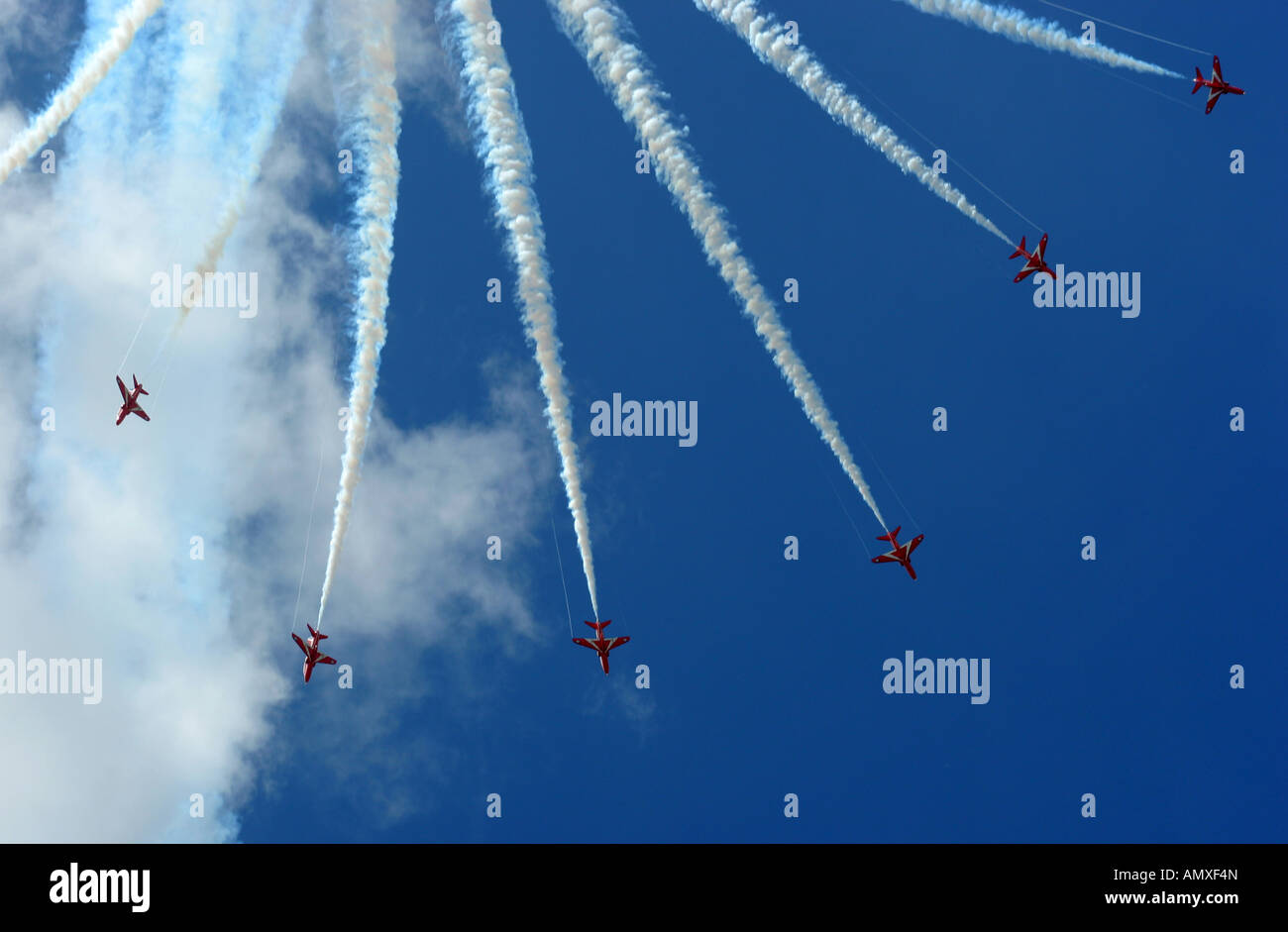 Red Arrows Air Show Stock Photo - Alamy