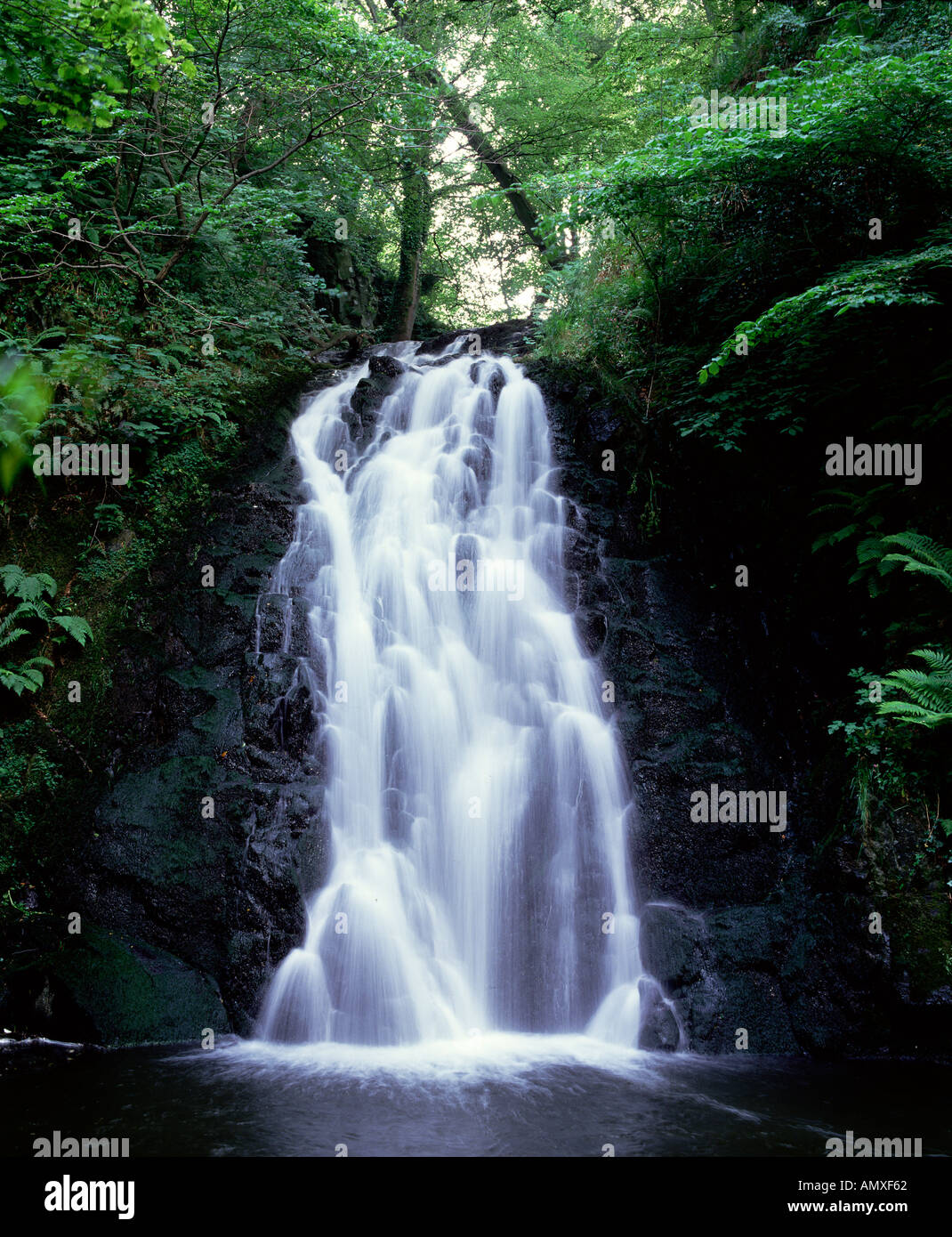 Glenoe waterfall hi-res stock photography and images - Alamy