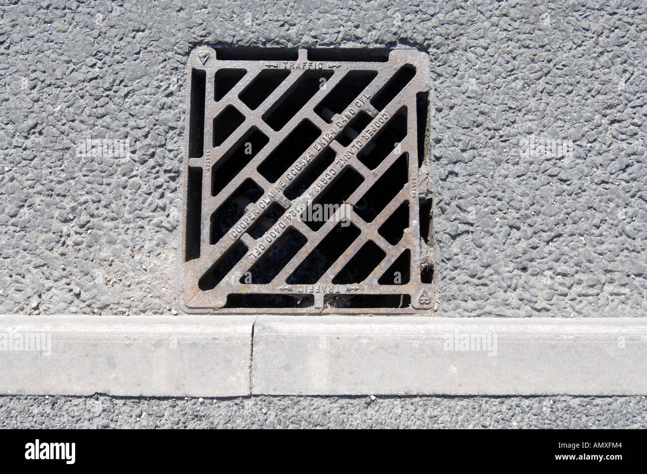 Drain cover, street drainage cover Stock Photo - Alamy