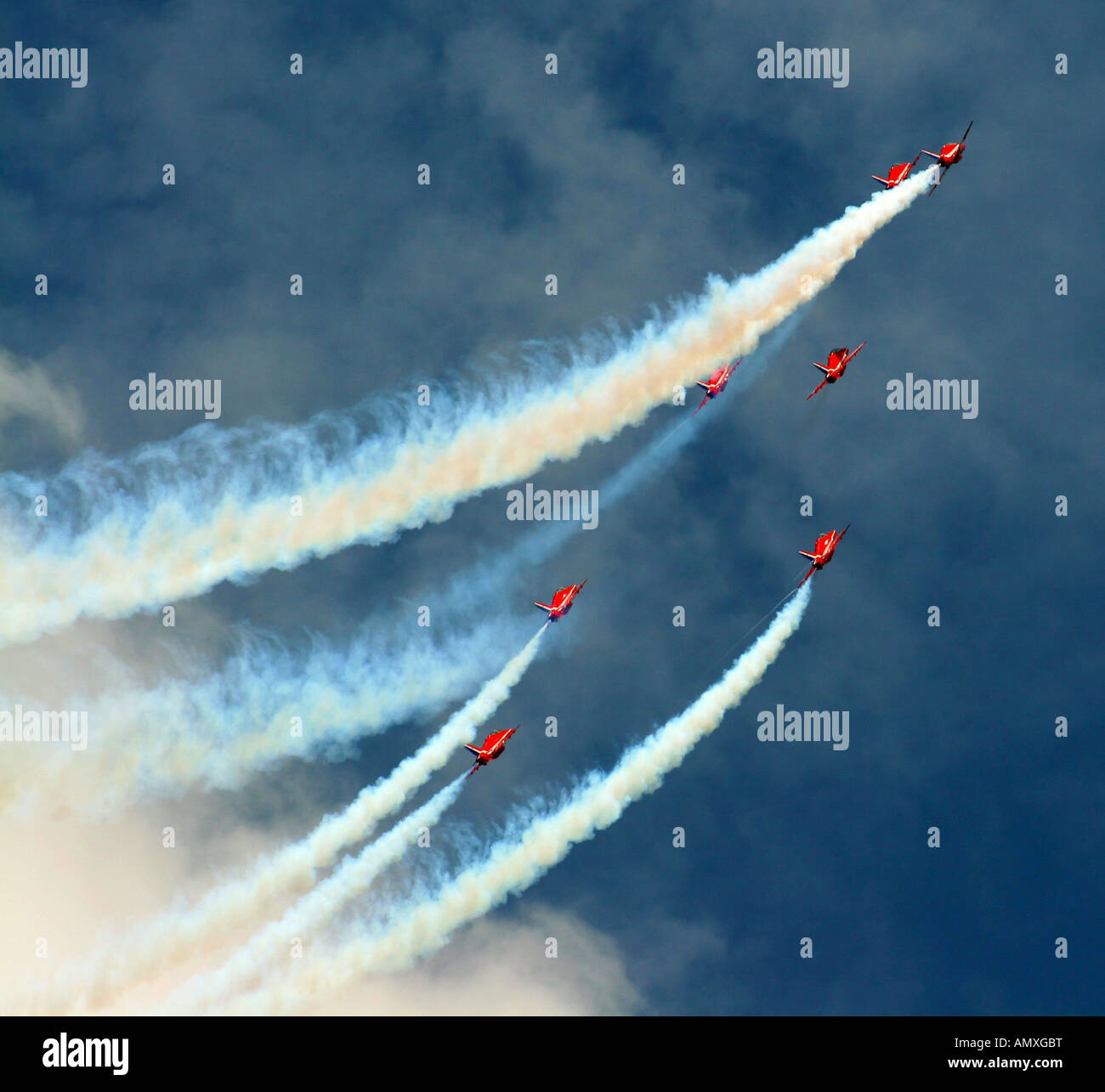 Red Arrows Air Show Stock Photo - Alamy