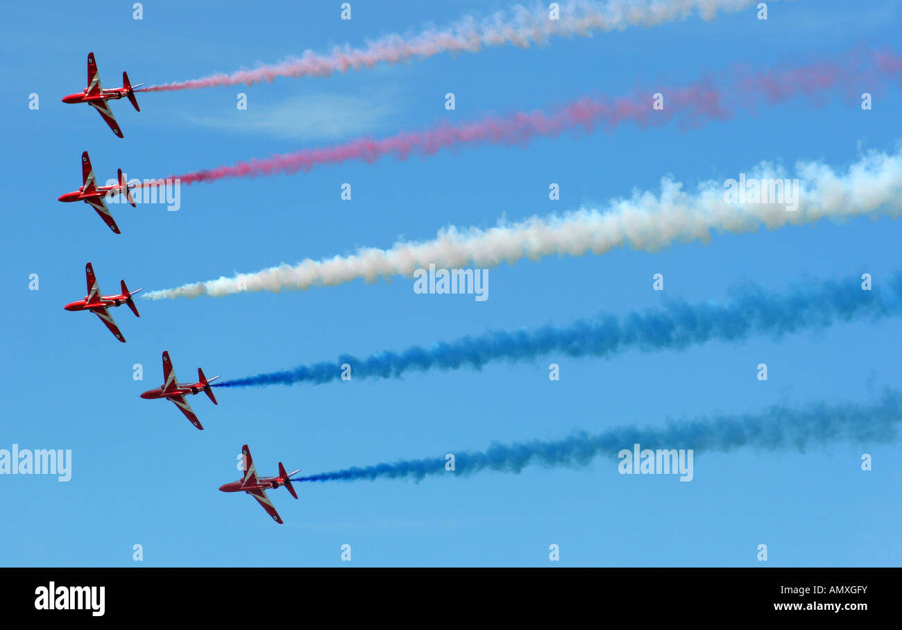 Red Arrows Air Show Stock Photo - Alamy
