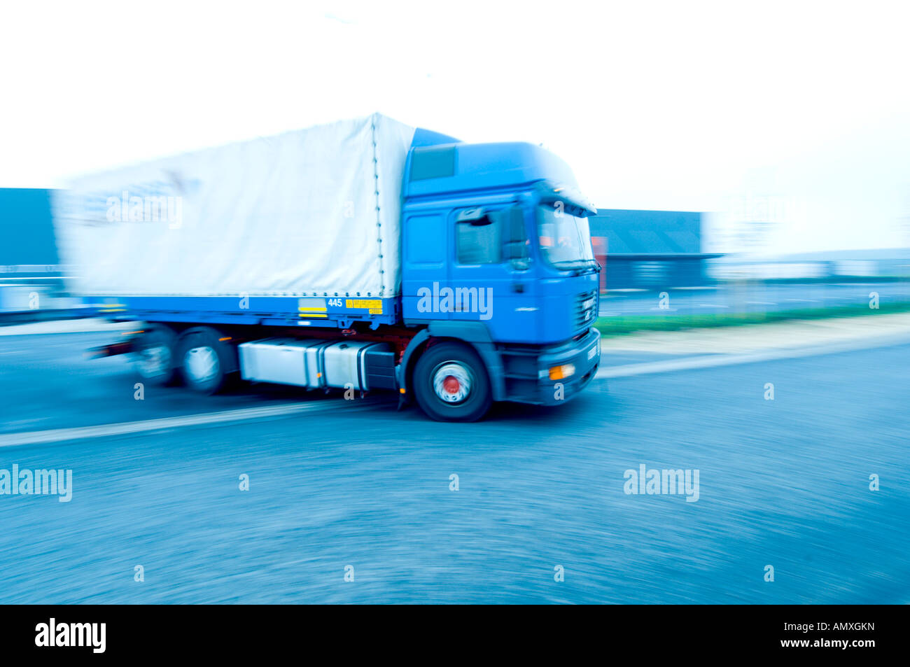 Truck moving on the road hi-res stock photography and images - Alamy