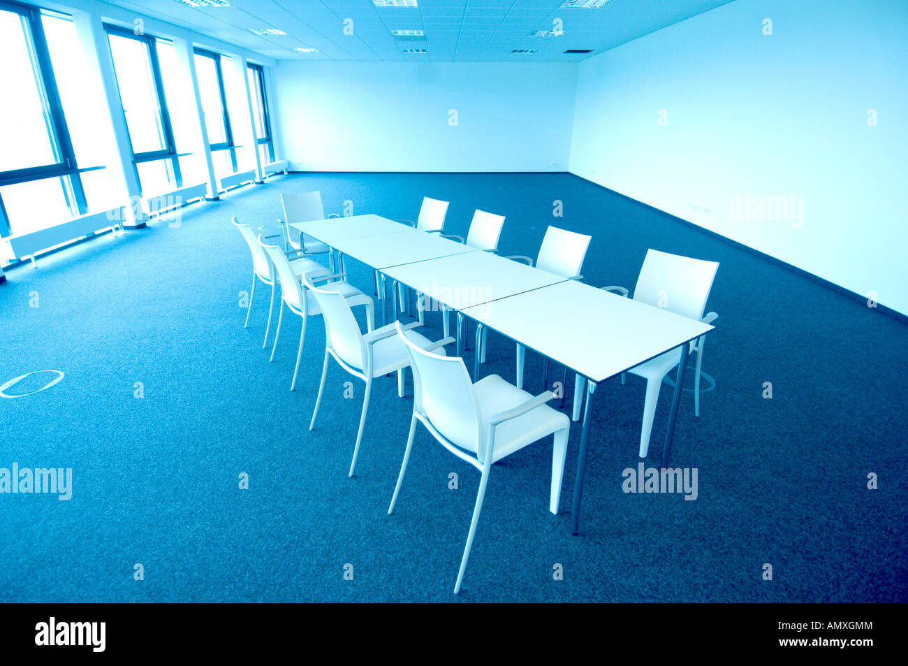 Interiors of empty board room, Rhineland, Germany Stock Photo - Alamy