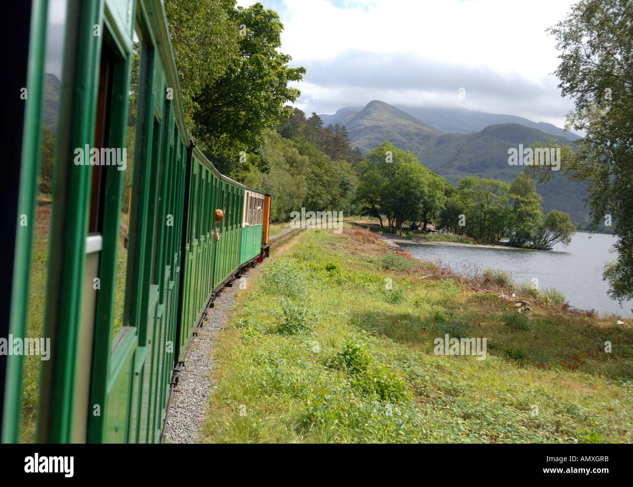 Llanberis Lake Railway Llanberis Gwynedd Wales UK Stock Photo - Alamy